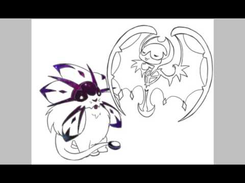 What if solgaleo and lunala swaped color palettes for a day? | recolor
