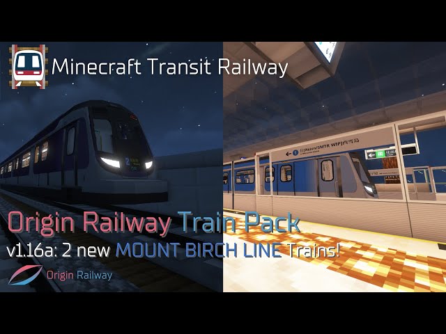 Minecraft Transit Railway: Origin Railway Train Pack v1.17 Minecraft ...