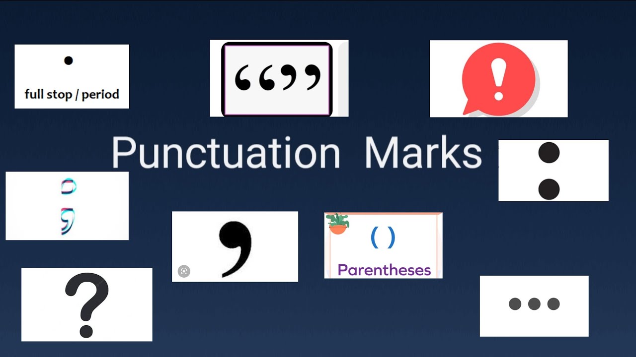 Punctuation Marks # 14 punctuation marks #englishgrammar explained with examples.