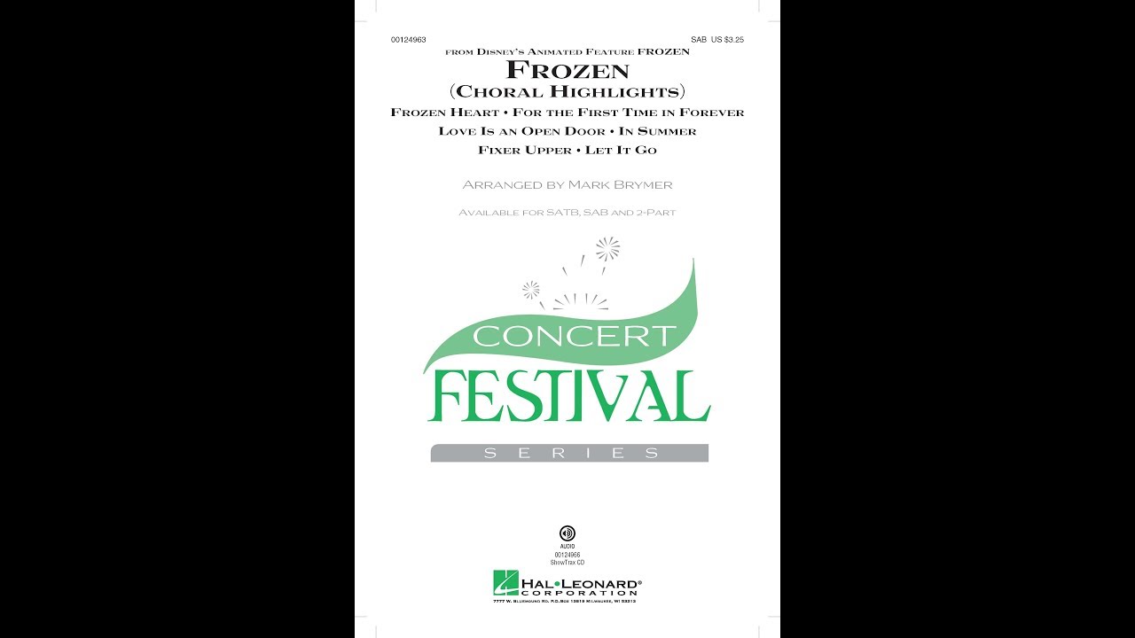 Frozen (Choral Highlights) (SAB Choir) - Arranged by Mark Brymer
