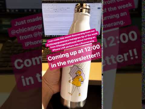 Turning an iPhone Live Mode Picture into an Instagram Boomerang