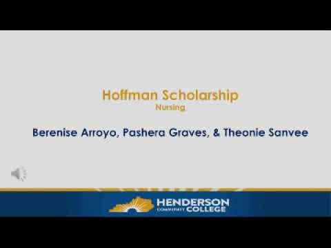 HOFFMAN SCHOLARSHIP RECIPIENTS