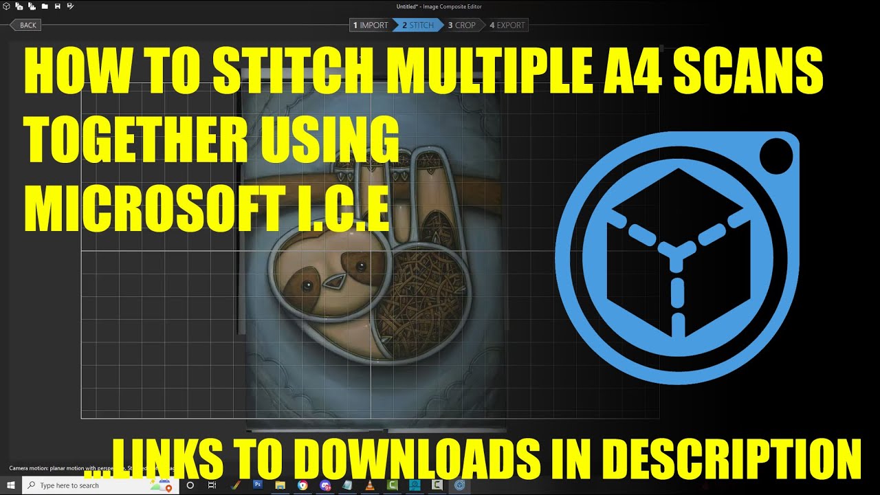 Image Composite Editor: How To Stitch Multiple A4 Scans Of Artwork Together