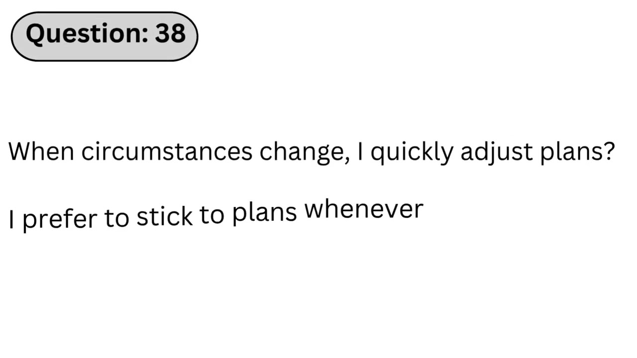 USPS 476 Mail Processor | Q38: When circumstances change, I quickly adjust plans?