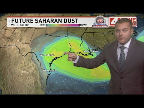 Get your camera ready for beautiful sunsets all weekend thanks to the Saharan dust