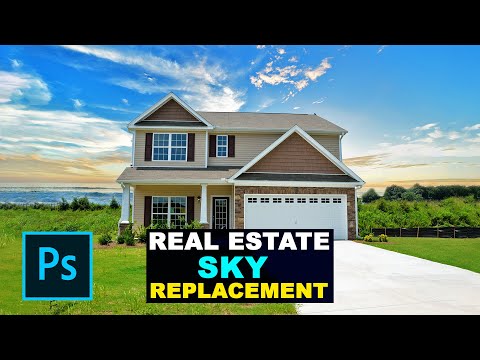 Real Estate Photo Quick Sky Replacement in Photoshop for Freelancer