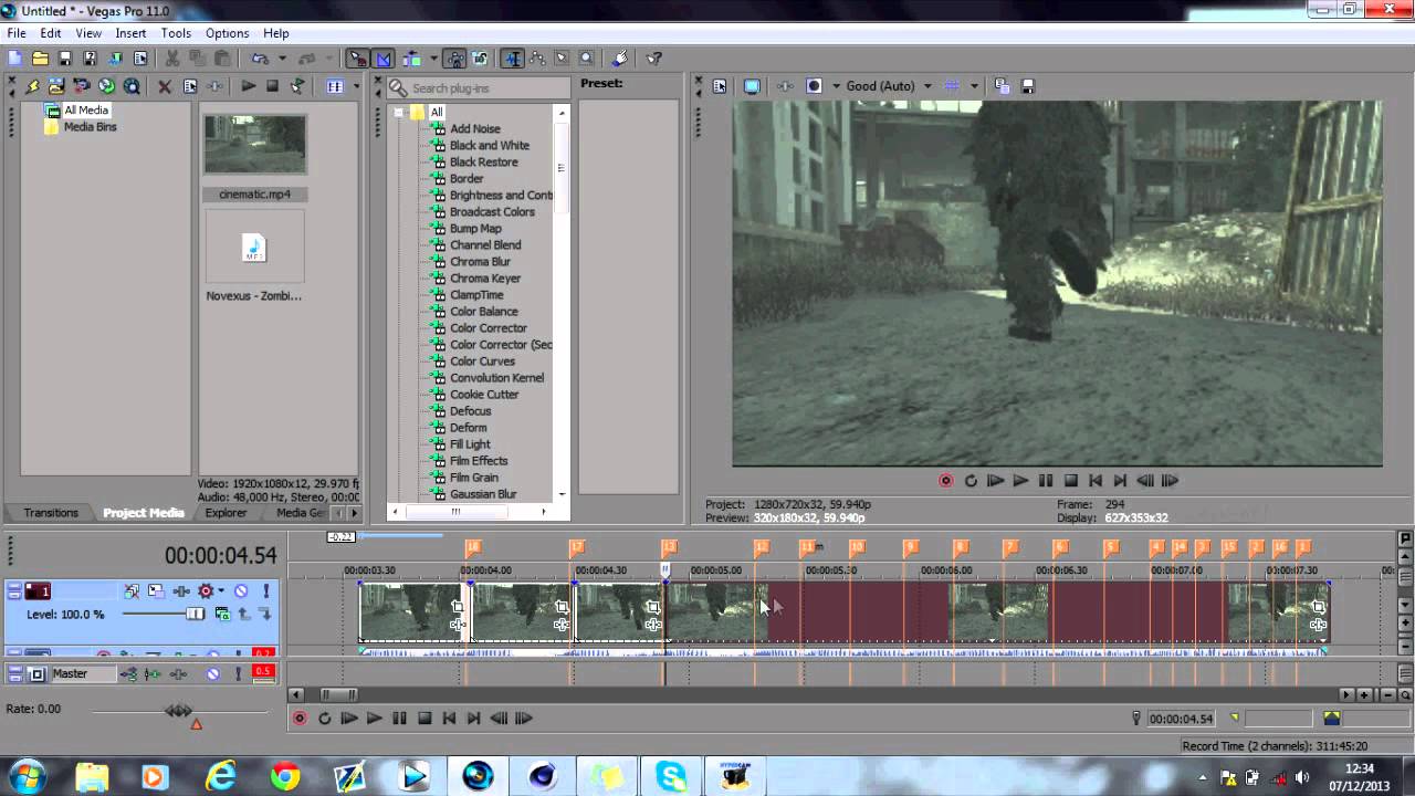 Sony Vegas Tutorial- Strobing/Shutter Sync (Marathon 1)