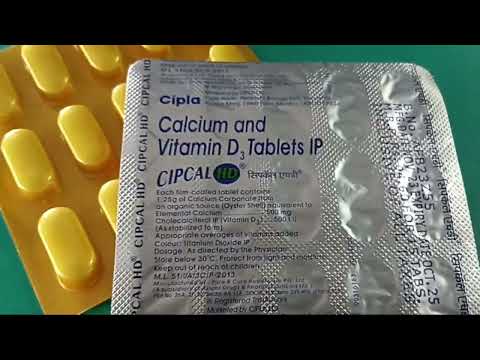 Calcium and Vitamin D3 Tablets IP | Cipcal HD Tablets Uses