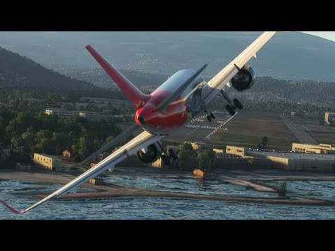 Shaking when the plane made an emergency landing at Nantes/Atlantique airport