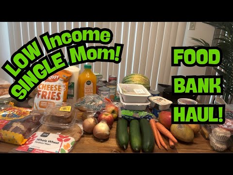 Food Bank Haul / Food Pantry Haul Bay Area California Low Income Single Mom #foodbankhaul #freefood