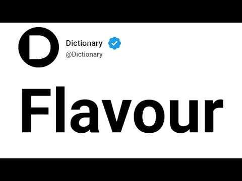 Flavour Meaning In English