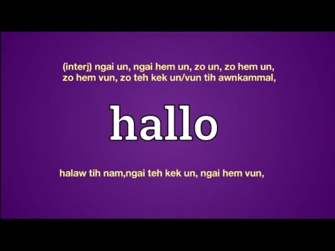 hallo meaning in Ngawn