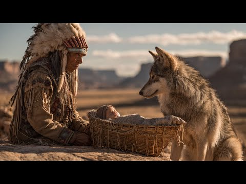 A Comanche Warrior and an Old Wolf Protect a Newborn Baby—Choosing Mercy Over Hatred