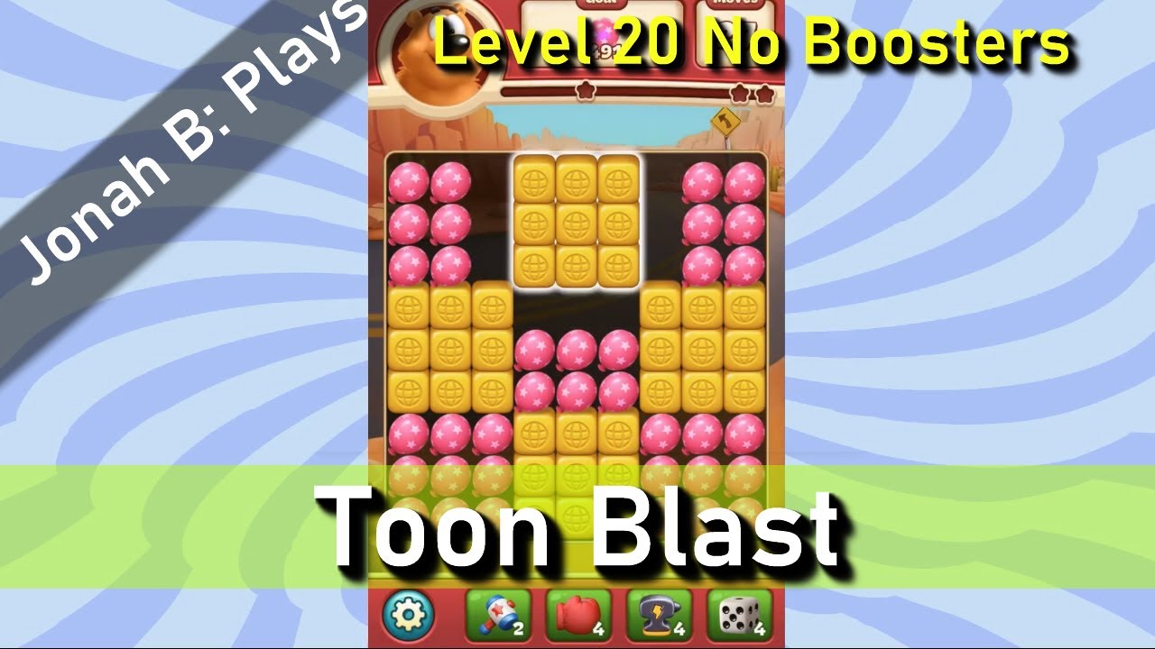 Toon Blast Level 20 No Boosters