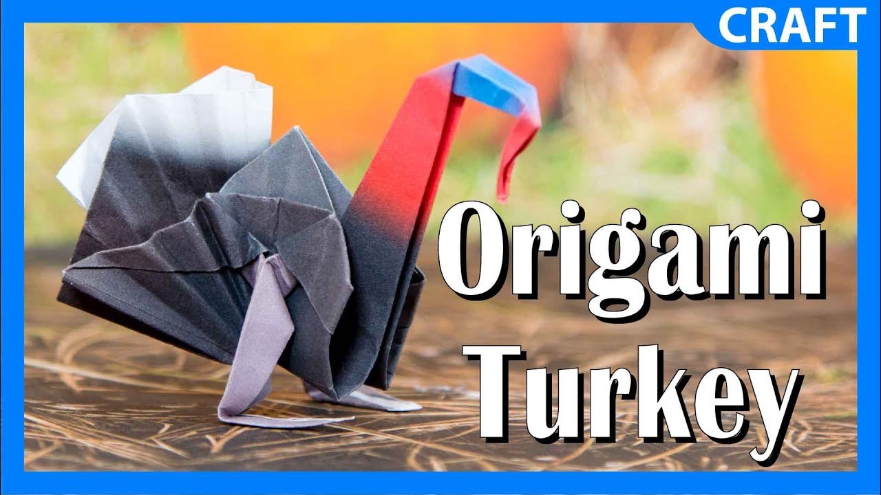 Origami Turkey Tutorial | Thanksgiving Paper Craft Ideas