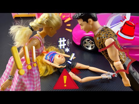 Barbie pregnant catch the mistress,Be sent to the hospital|Ambulance Doctor Playset|Doctor toys|ASMR