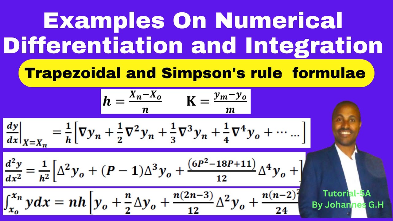 Tutorial-5A numerical Differentiation and Integration
