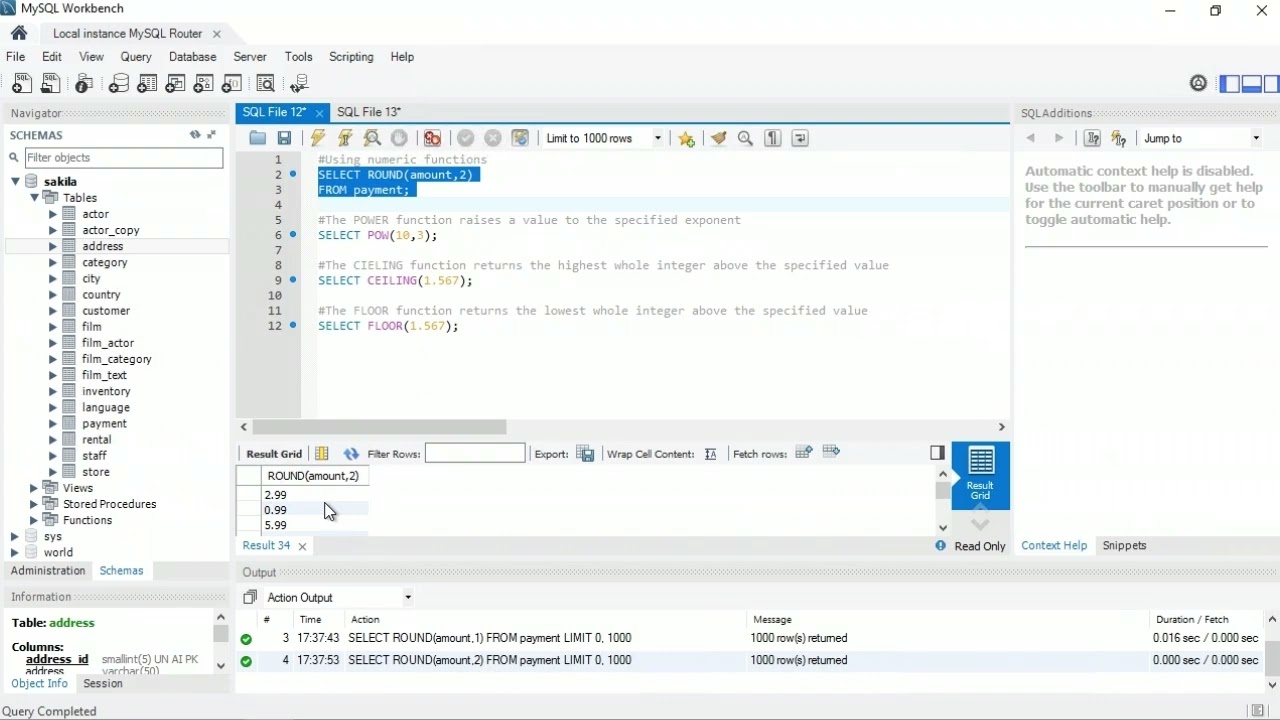 #mysql #mysqlnumericfunctions #programming  Numeric Functions
