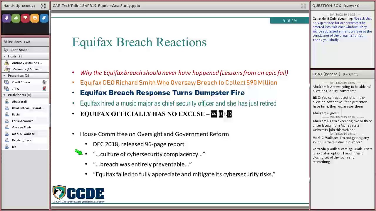 Equifax Breach as Cybersecurity Case Study