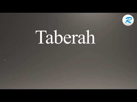 How to pronounce Taberah