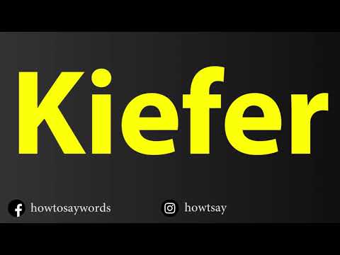 How To Pronounce Kiefer