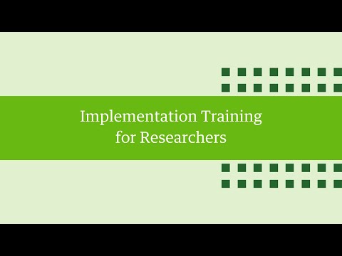CES Implementation Training for Researchers