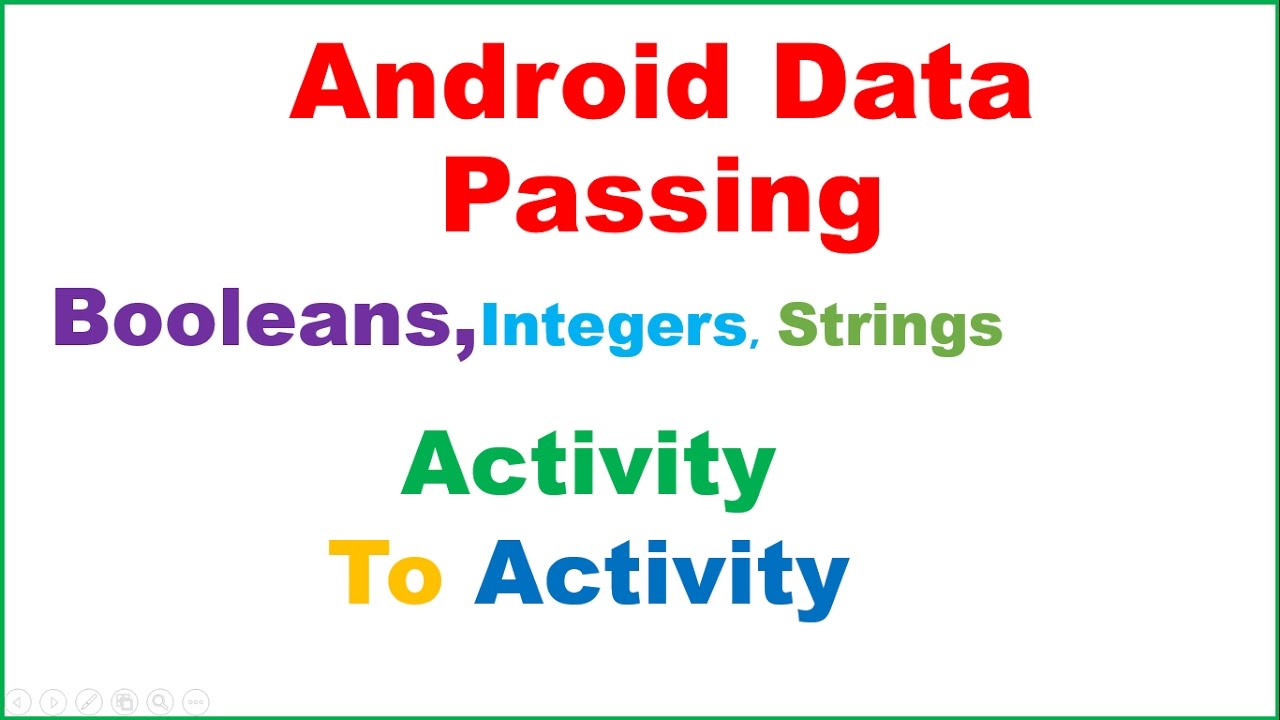 Android Data Passing Ep.01 - Activity To Activity - Boolean,Integer,Strings