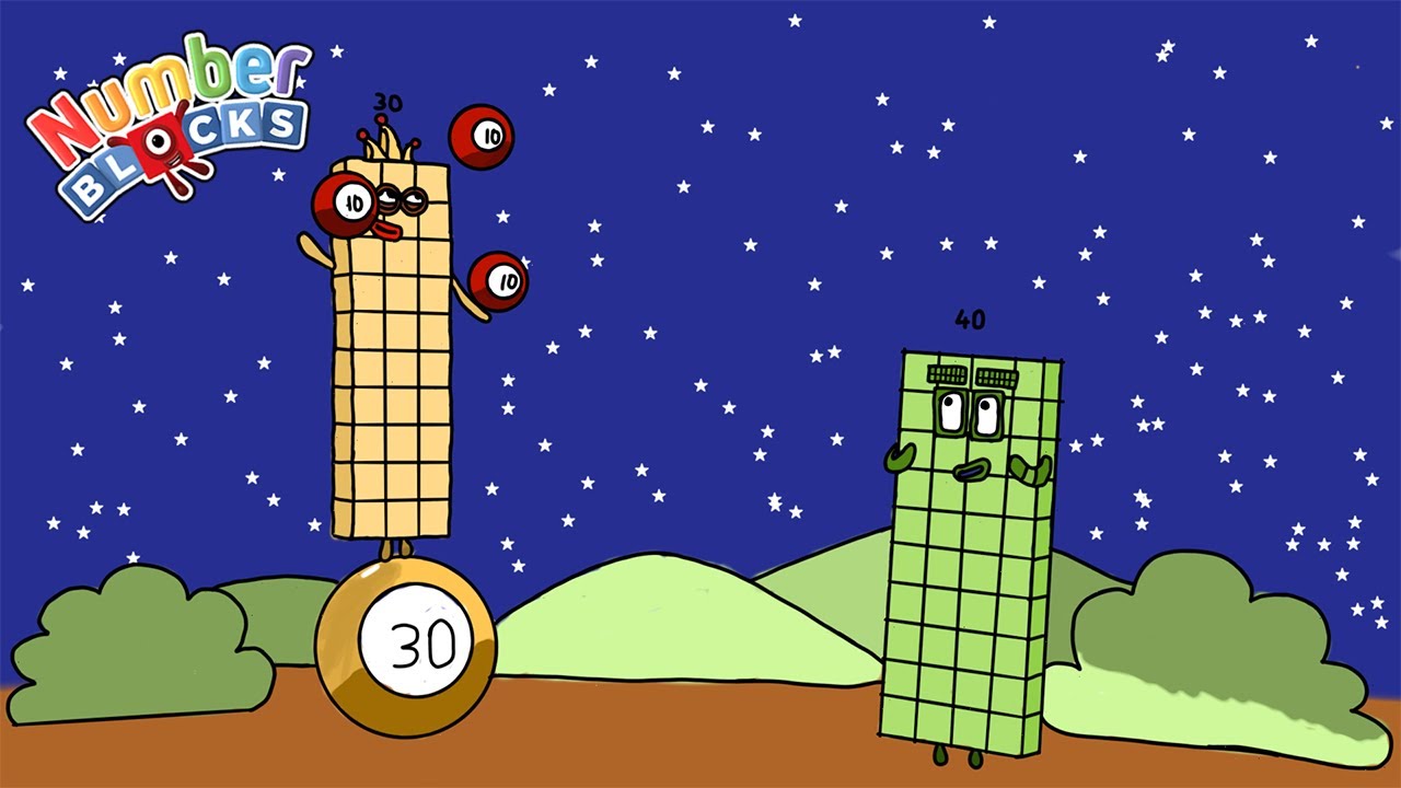 Numberblocks - Numberblock 30 Perform Acrobatic Stunts And Make Numberblocks 40 Amazed As a Fanmade