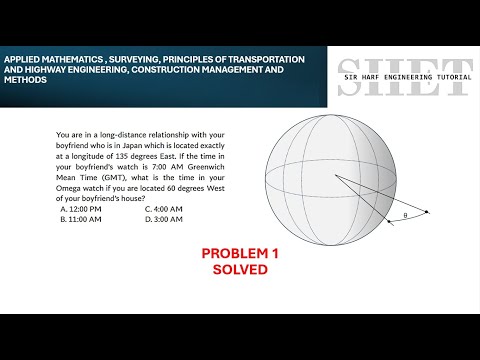 MSTC Refresher 1: Time Difference in Longitudes (GMT)