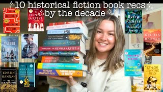 10 Historical Fiction Book Recommendations by the Decade ???? • five star historical fiction recs !!