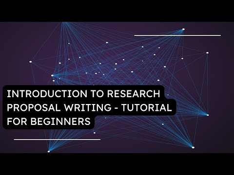 Introduction to the research proposal with real examples - step-by-step tutorial for beginners