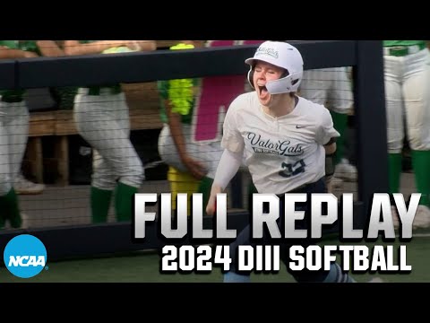 2024 NCAA DIII softball championship series Game 1 | FULL REPLAY