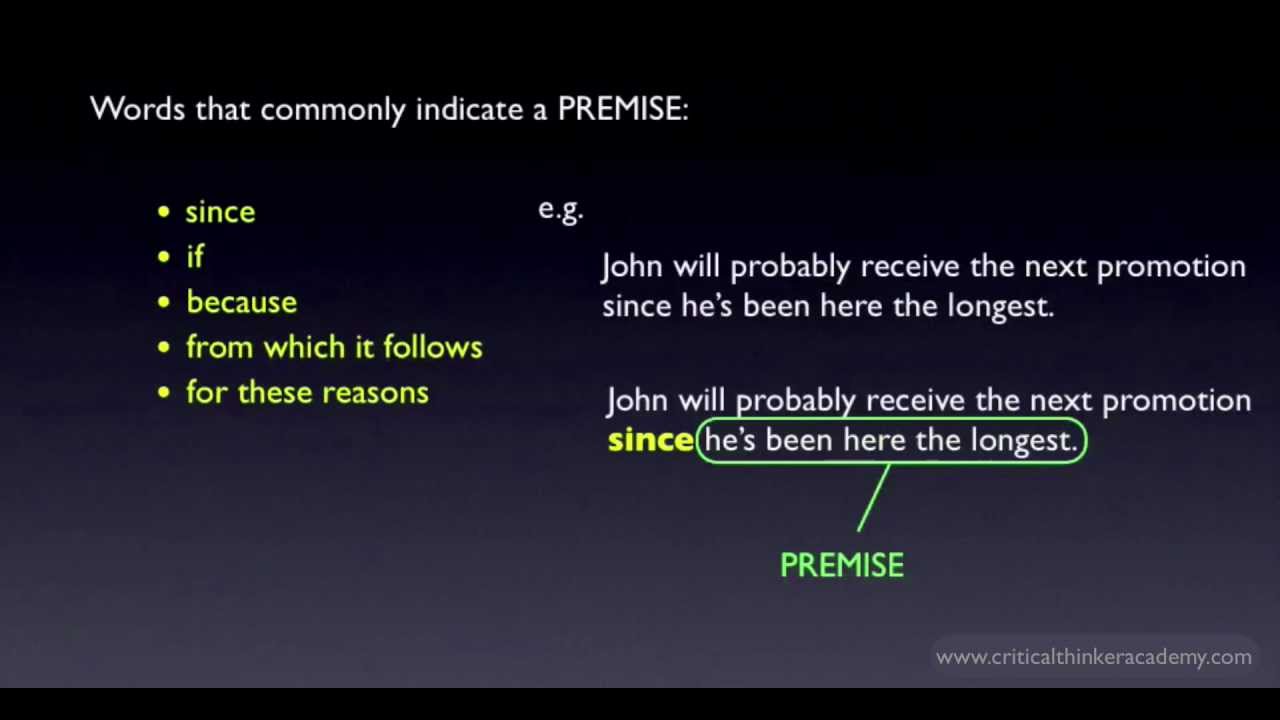 Identifying Premises and Conclusions