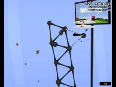 World of Goo – Tallest Tower (physics based game) | Design Games 2010
