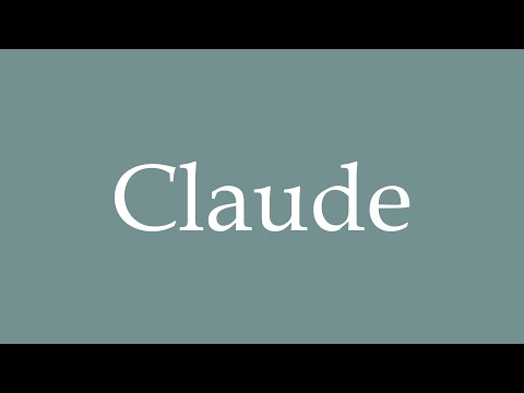How to Pronounce ''Claude'' Correctly in French