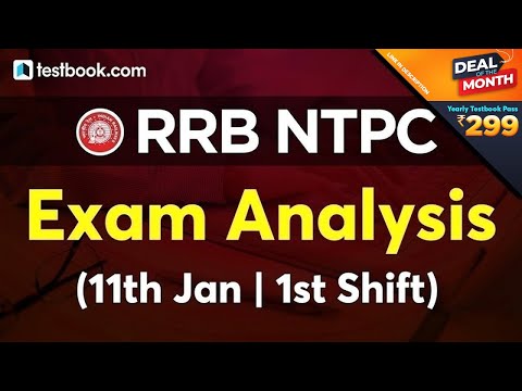 RRB NTPC Exam Analysis (11 January 1st Shift) | RRB NTPC Today Paper Review + Questions Asked