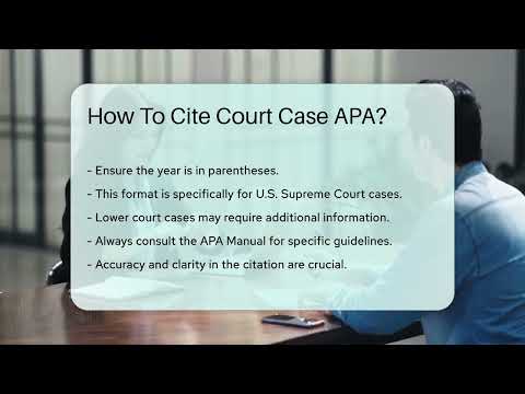 How To Cite Court Case APA? - CountyOffice.org