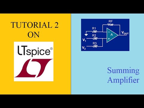 LTspice software: Simulating Summing amplifier
