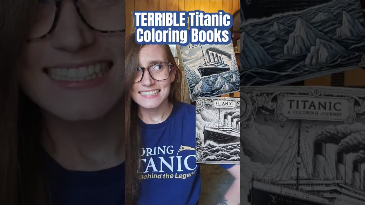 These TITANIC Coloring Books are so Bad 😭
