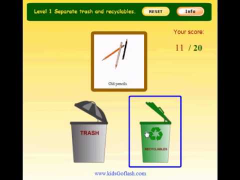 Environmental Game for Kids (Recycling) - Sort Your Waste