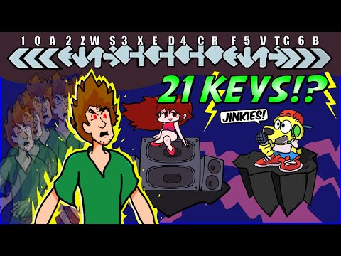 21 KEYS? Friday Night Funkin SHAGGY RETURNS... FNF Mods #16
