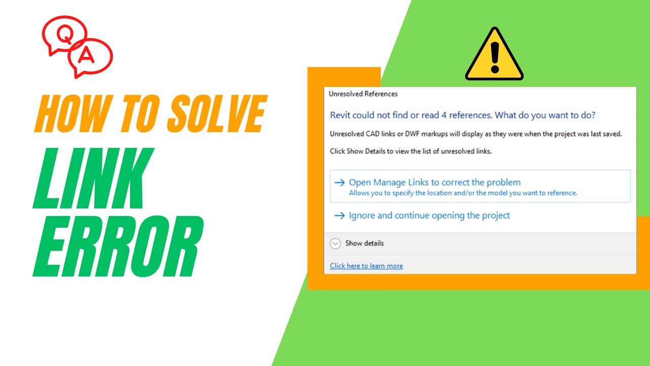FAQ: How to Solve Revit Link Error #bimmodeller