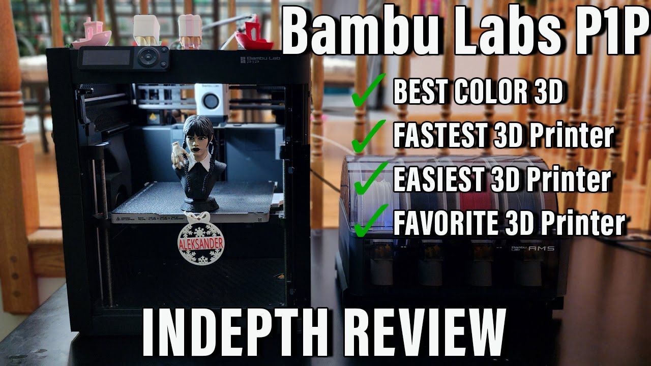 Bambu Lab P1P Best  Color 3D Printer on the Market Hands Down! Comprehensive Review