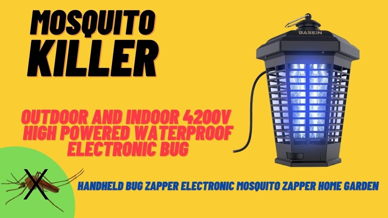 Mosquito Killer|Electronic Mosquito Zapper Home Garden|Bug Zapper|4200V High Powered|BASEIN|Canada