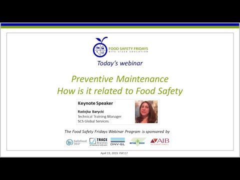 Preventive Maintenance – How is it related to Food Safety