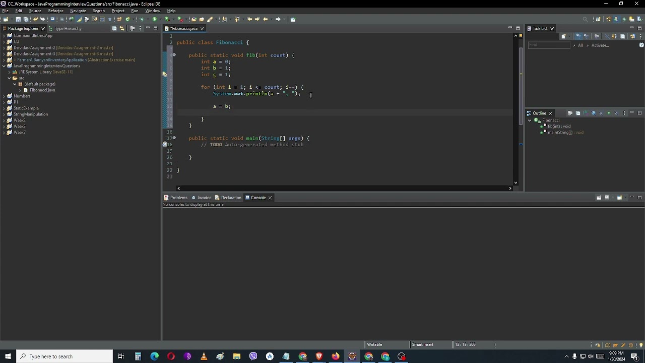 Java Programming Interview Questions | Write a Java program to print a Fibonacci using recursion