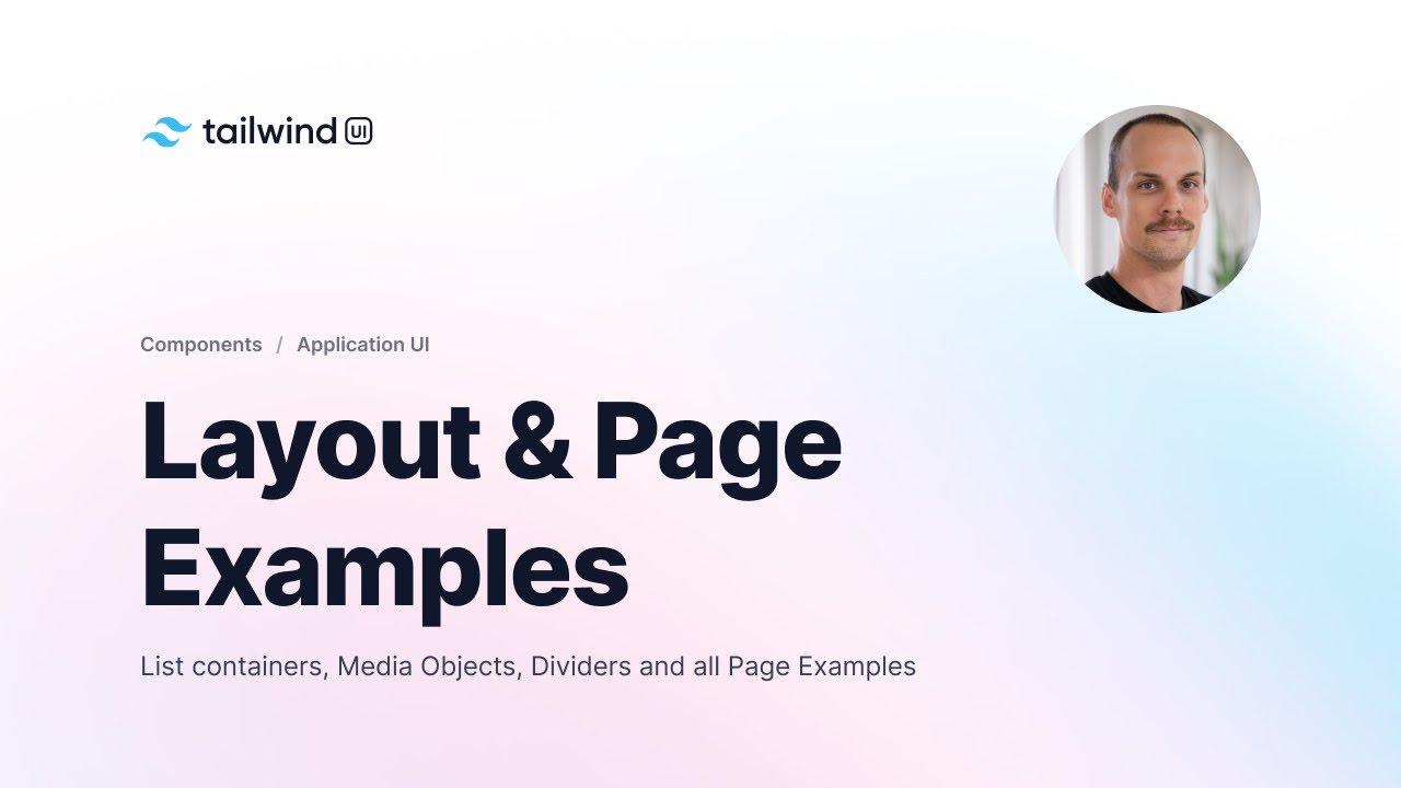 Layout & Page Examples (Application UI)