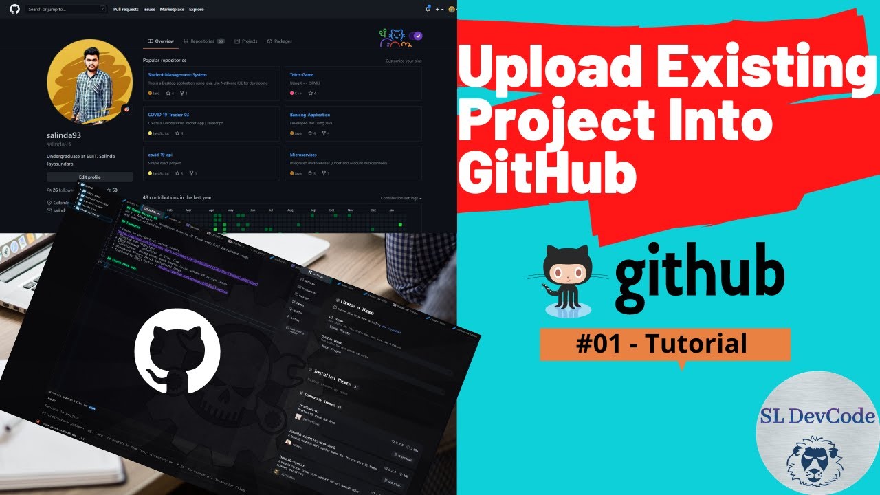 Git Tutorial for Beginners 01 - How to upload Existing Projects into GitHub using command prompt