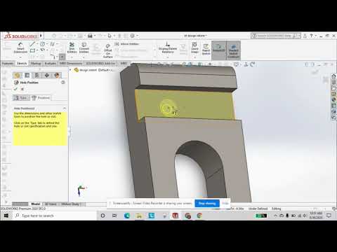 Hole Wizard Solidworks Tutorial