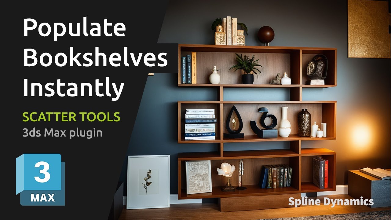 Quickly Scatter Decorative Objects with 'Auto-Populate Furniture' | Scatter Tools 3ds Max Plugin